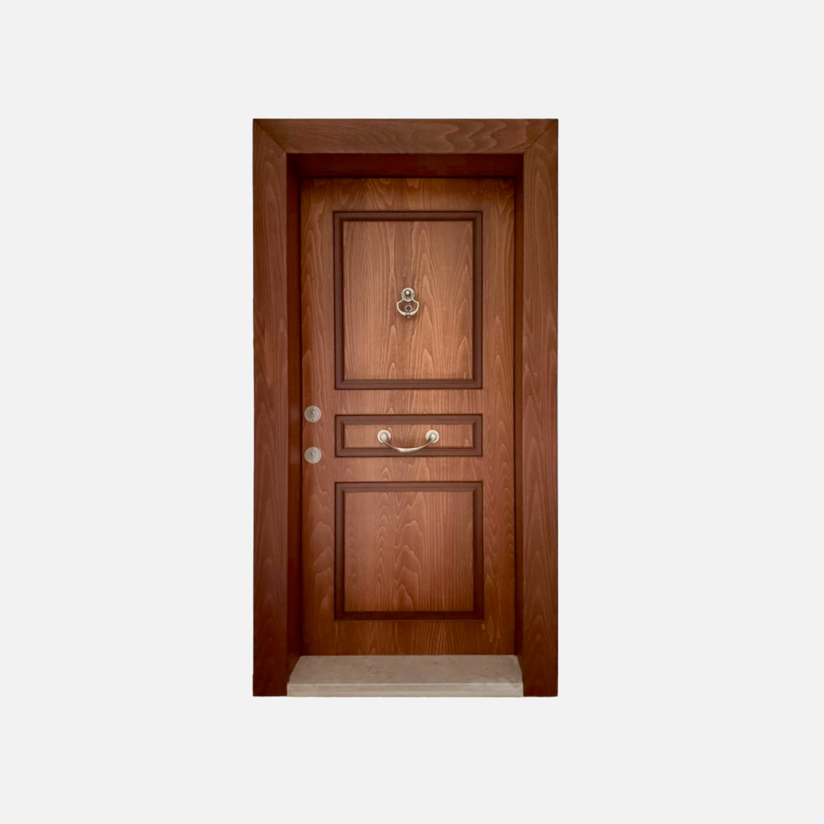 İdealim Kk-110 Krom Kabartma Seri Çelik Kapı - Bauhaus